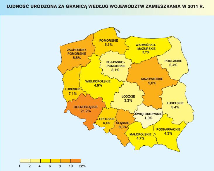 Spis powszechny ludności 2011 - wyniki (mapy, tabele, wykresy) - zdjęcie 29 Spis powszechny ludności 2011 - wyniki (mapy, tabele, wykresy) - zdjęcie 29